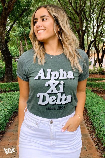 Alpha Xi Delta McJagger Tee – The Social Life